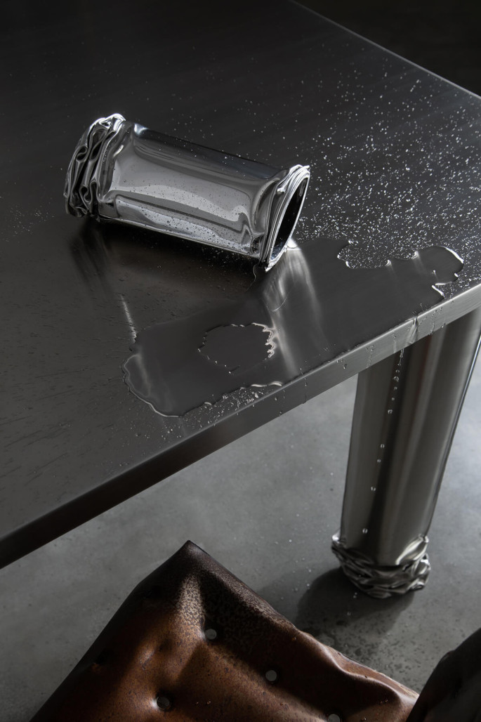 Crash Vase by Zieta Studio – Sculptural Inflated Steel Art Piece ...